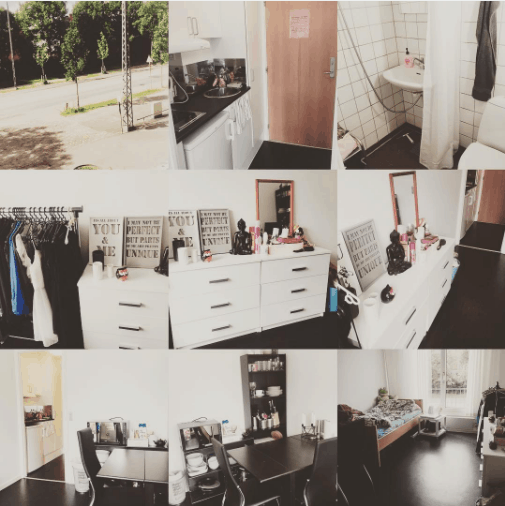 Valby Kollegiet - dormitory apartments with bathroom and kitchen